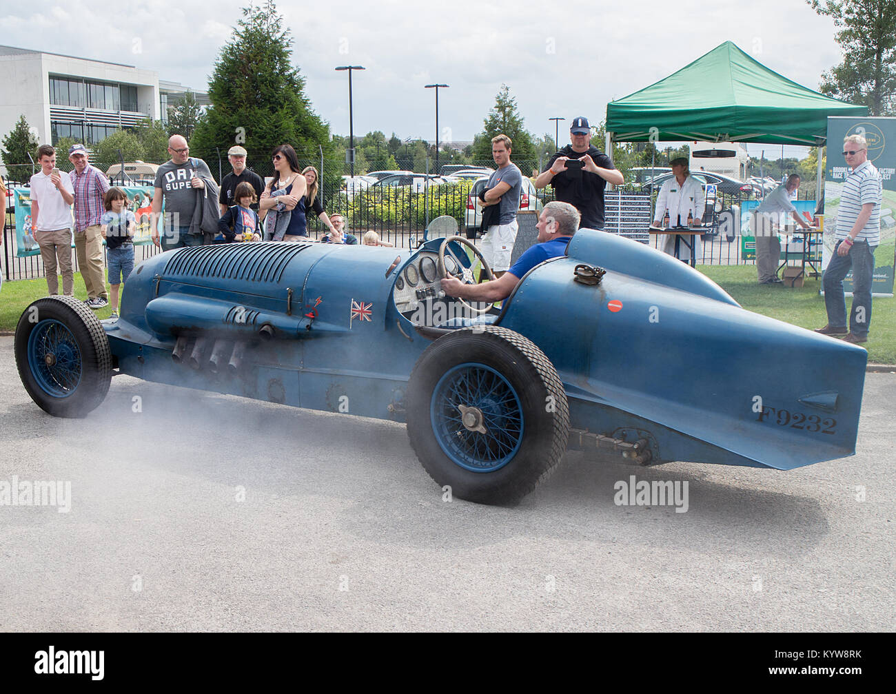1921 Napier 'Blue Bird' Homage racing car Reg.No. F9232 at Brooklands ...