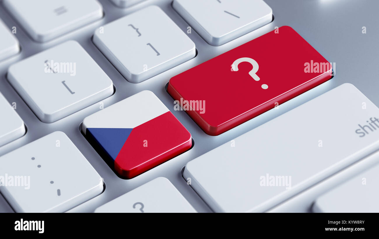 Czech Republic High Resolution Question Mark Concept Stock Photo - Alamy