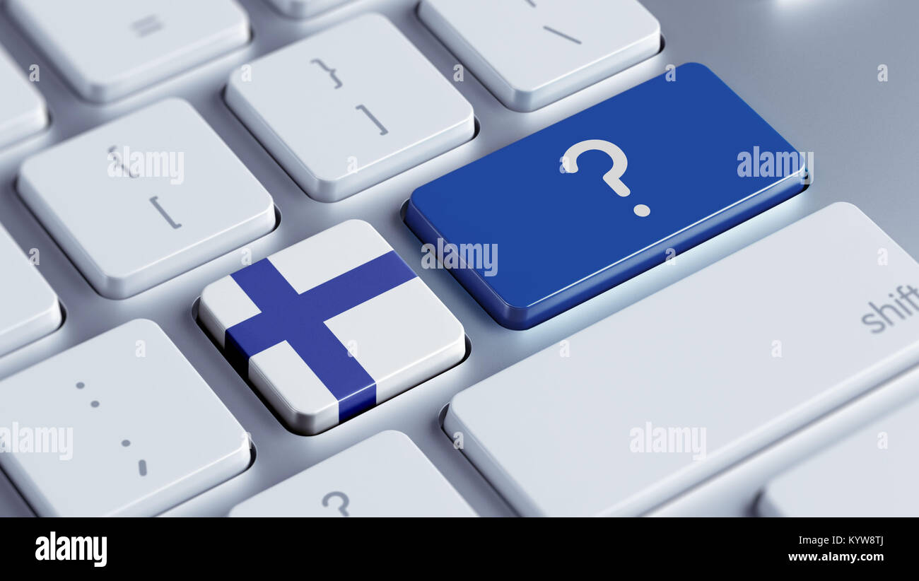 Finland High Resolution Question Mark Concept Stock Photo - Alamy