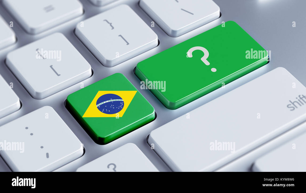Brazil High Resolution Question Mark Concept Stock Photo - Alamy