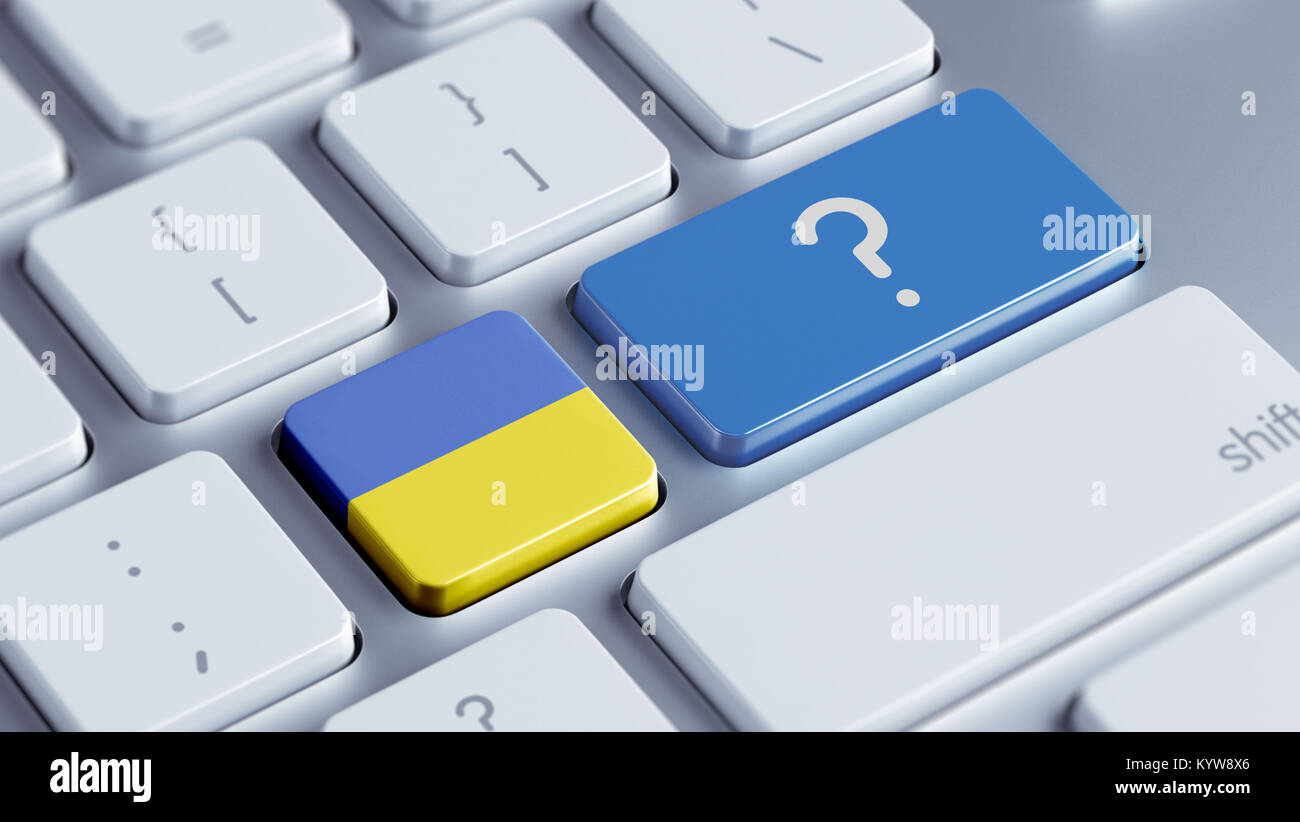 Ukraine High Resolution Question Mark Concept Stock Photo - Alamy