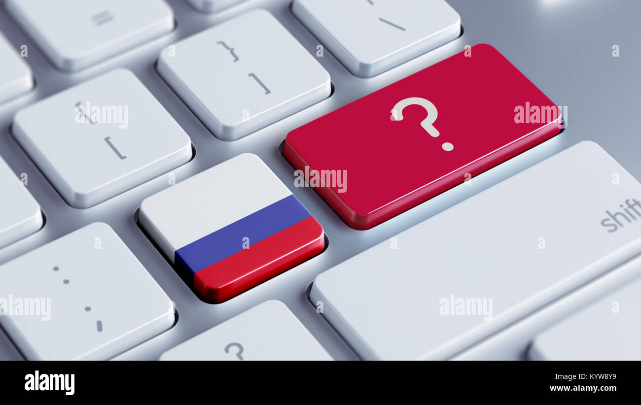 Russia High Resolution Question Mark Concept Stock Photo - Alamy
