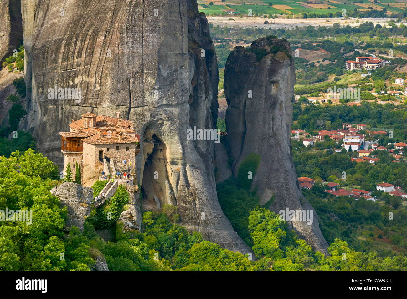 Greece - Roussanou Monastery at Meteora Stock Photo - Alamy