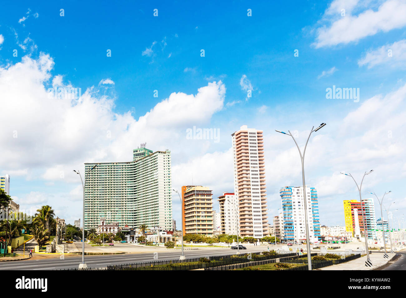 Havana modern buildings hi-res stock photography and images - Alamy