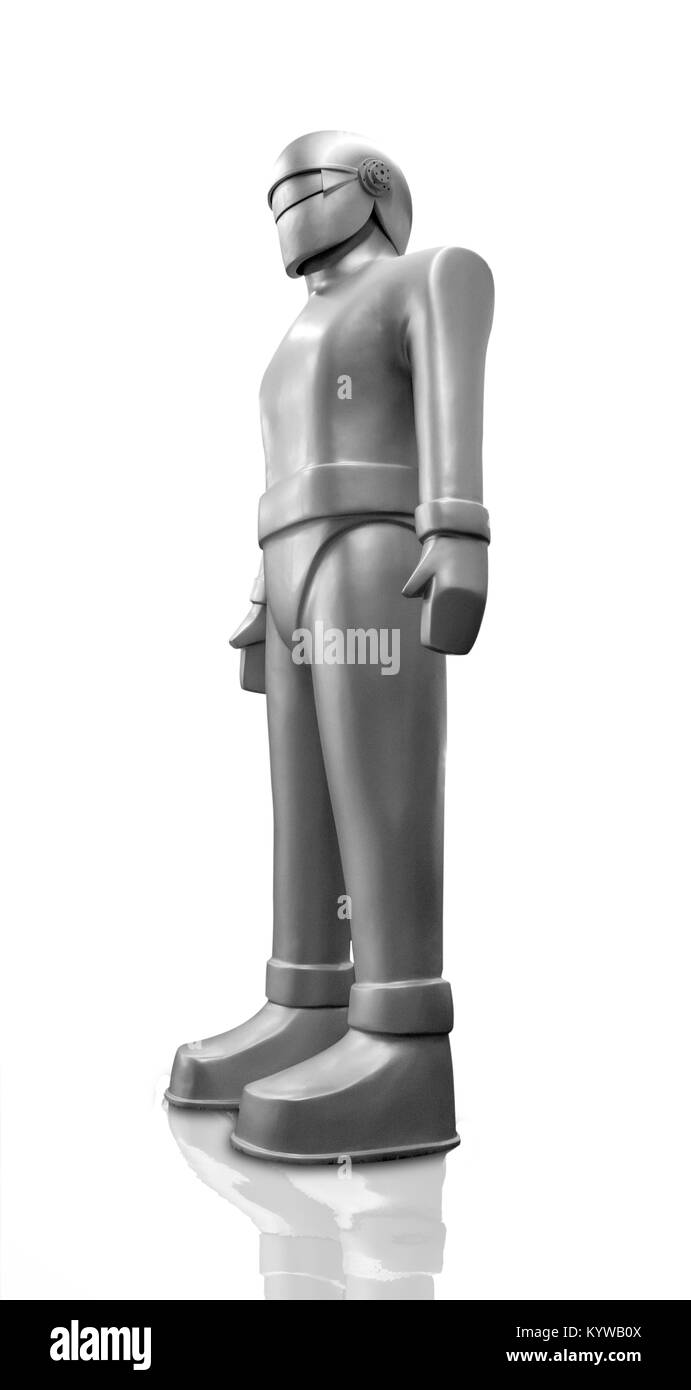 A side on view of Gort the 1950's science fiction robot Stock Photo - Alamy