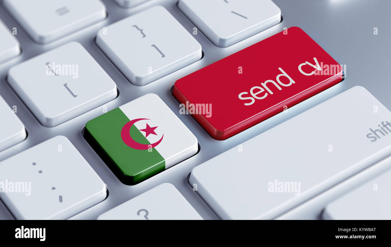 Algeria High Resolution Send CV Concept Stock Photo - Alamy