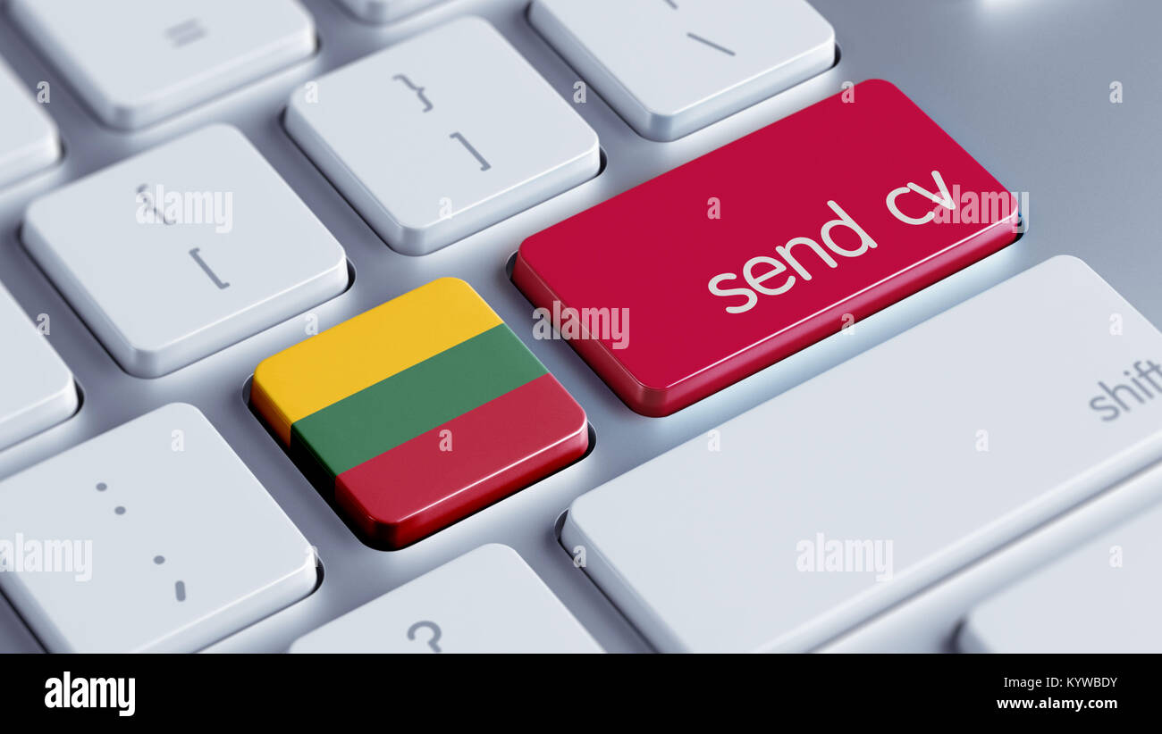 Lithuania High Resolution Send CV Concept Stock Photo - Alamy