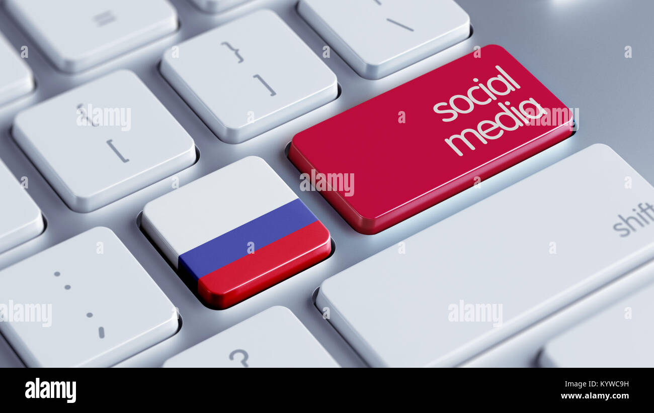 Russia High Resolution Social Media Concept Stock Photo - Alamy