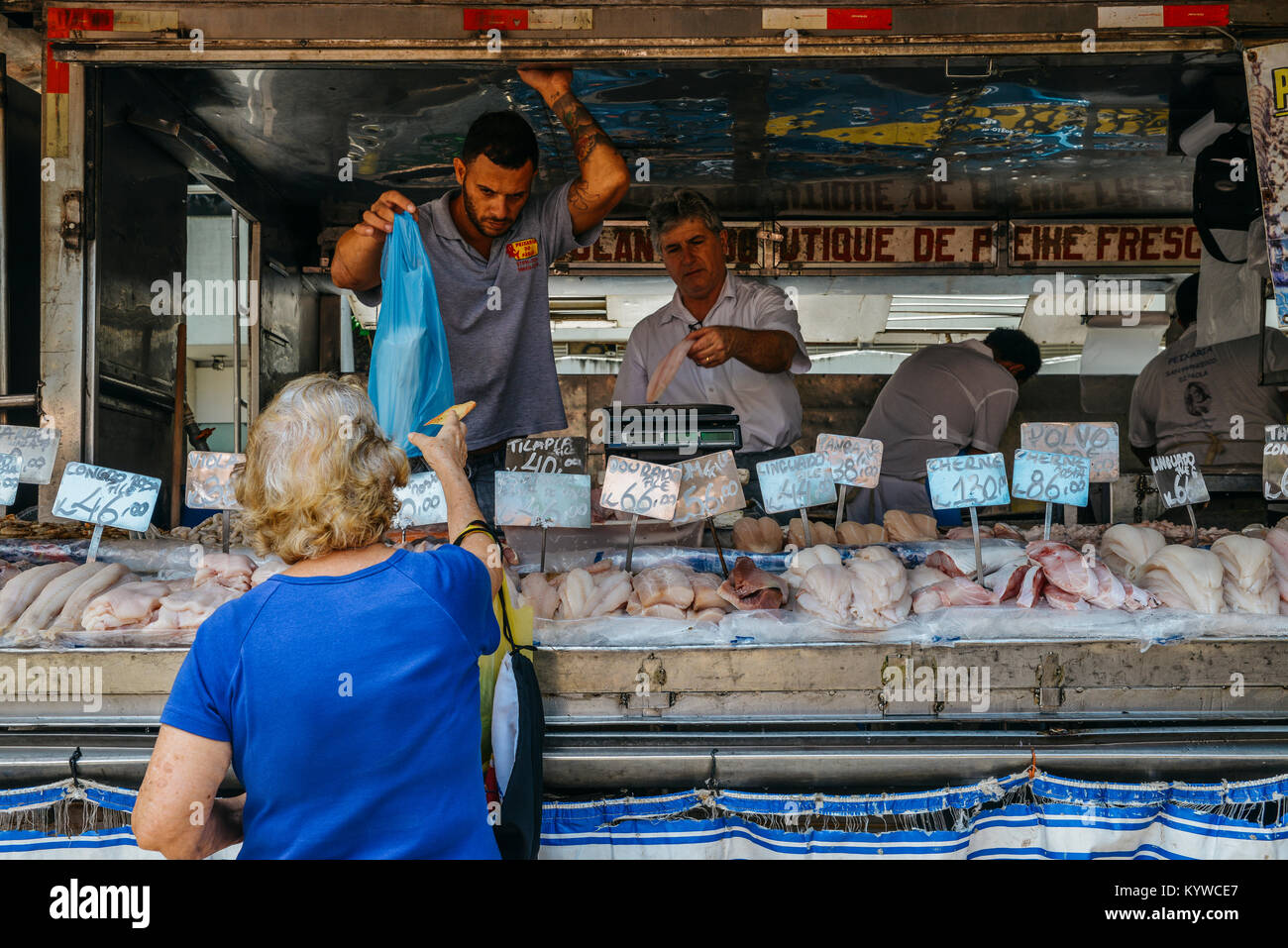 Fish market in Ipanema, Rio de Janeiro, Brazil Stock Photo - Alamy