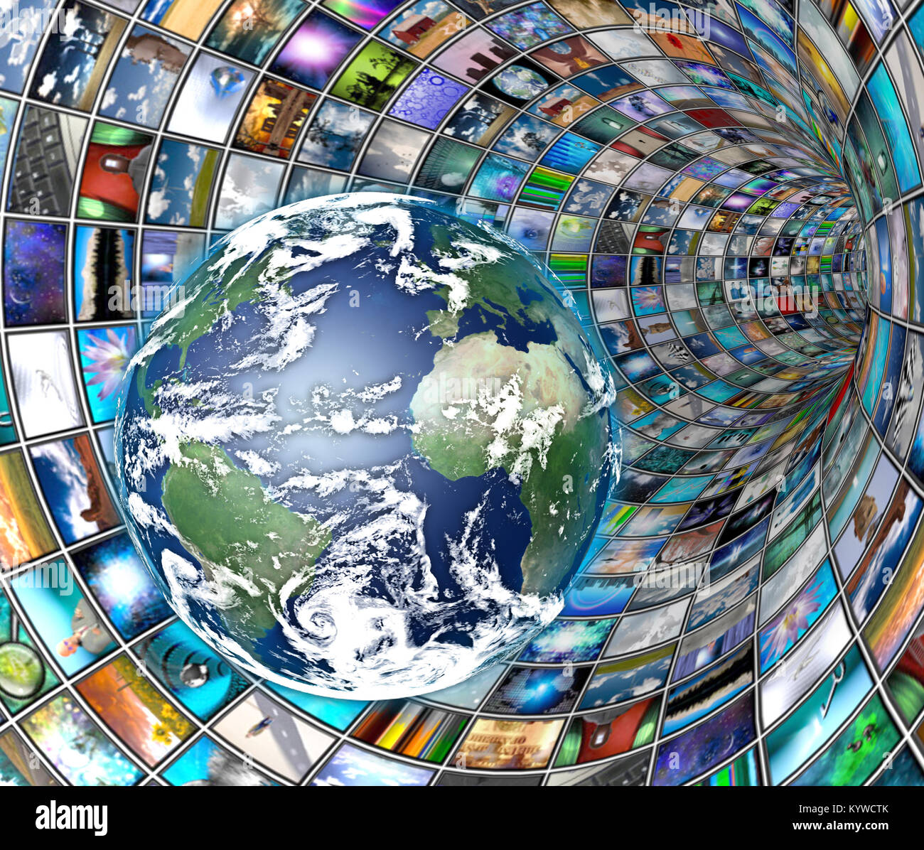 Multimedia tunnel hi-res stock photography and images - Alamy