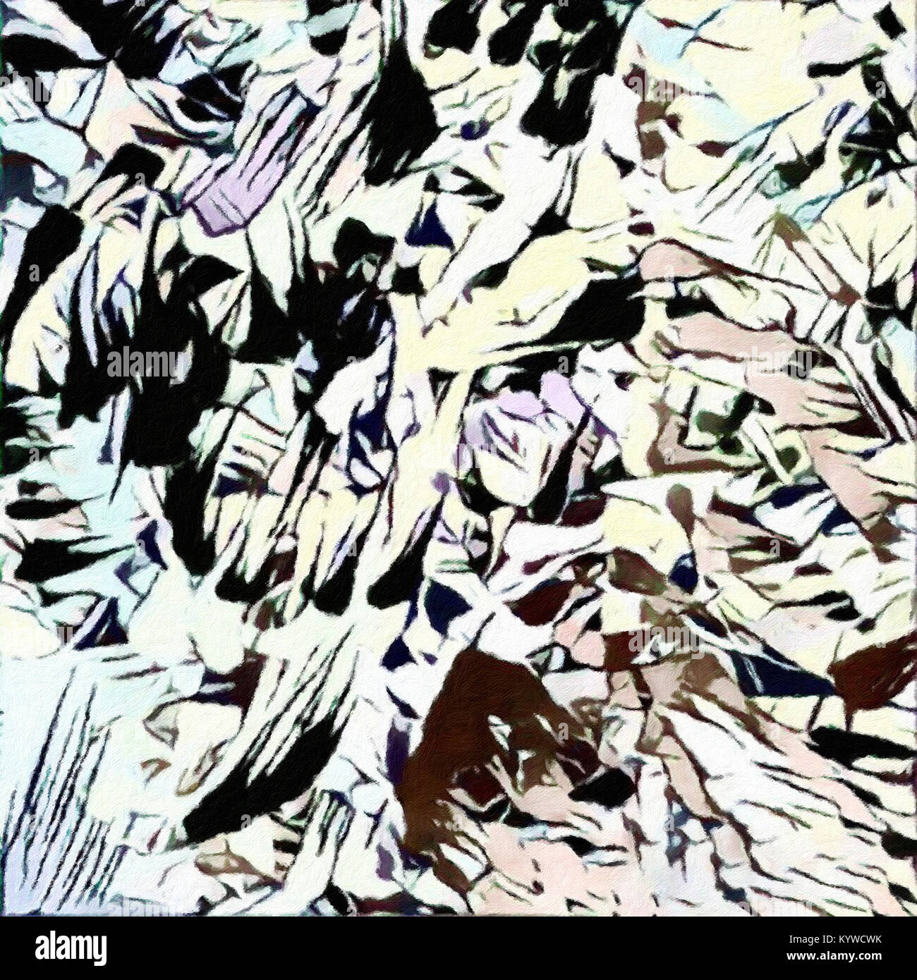 Abstract painting. Brush strokes. 3D rendering Stock Photo - Alamy