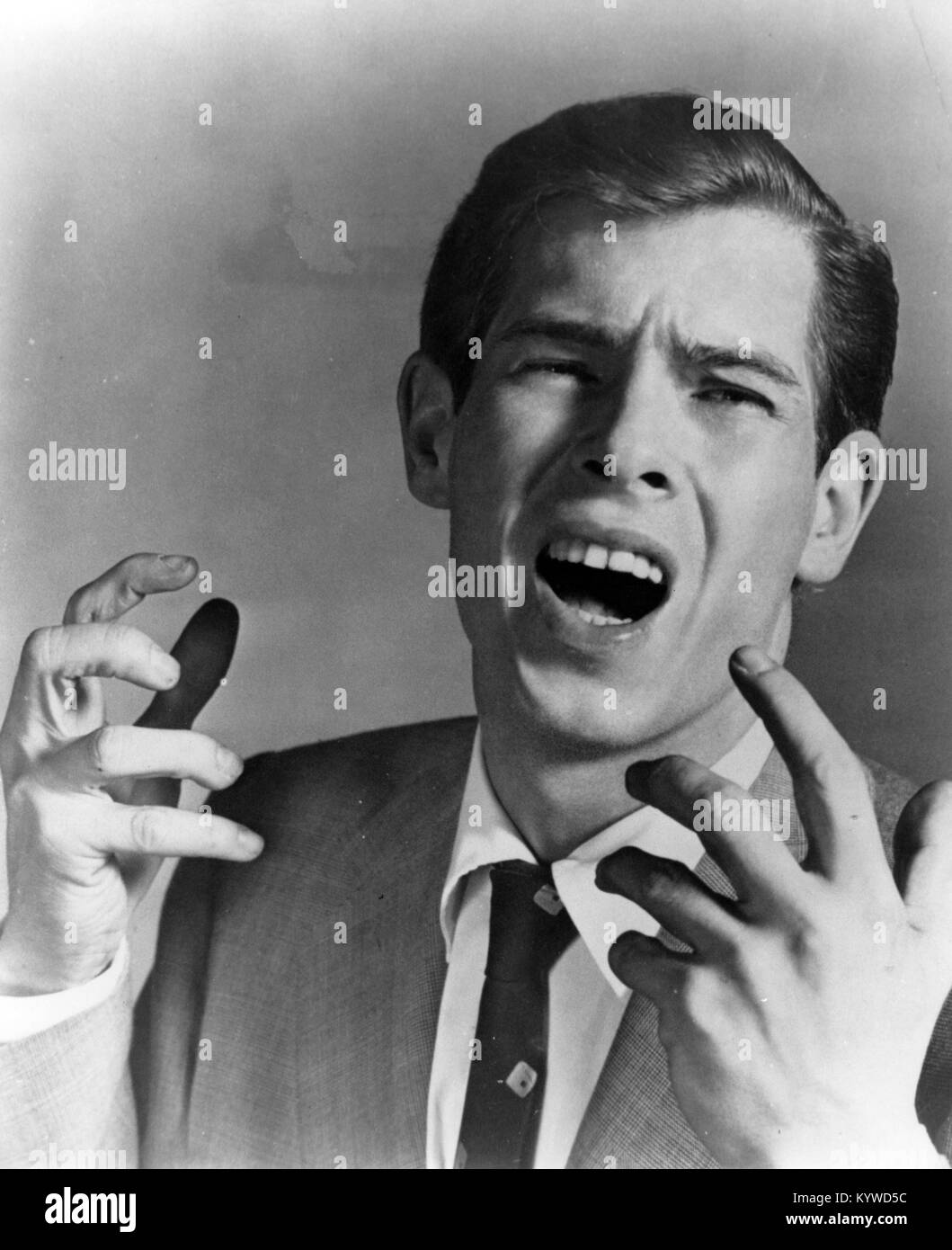 JOHNNIE RAY (1927-1990) Promotional photo of American pop singer Stock ...