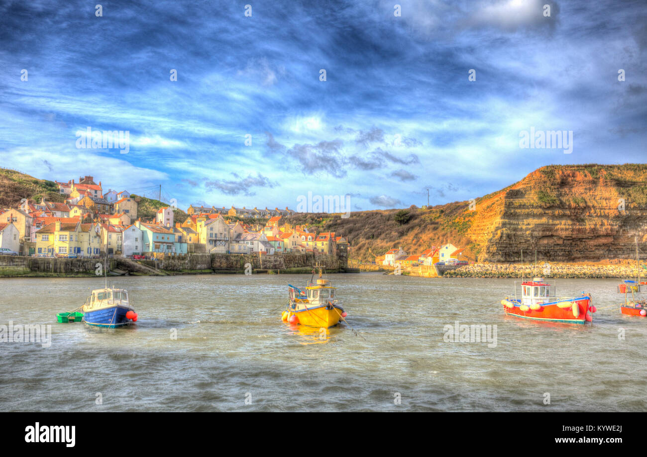 Staithes North Yorkshire England uk seaside town and holiday ...