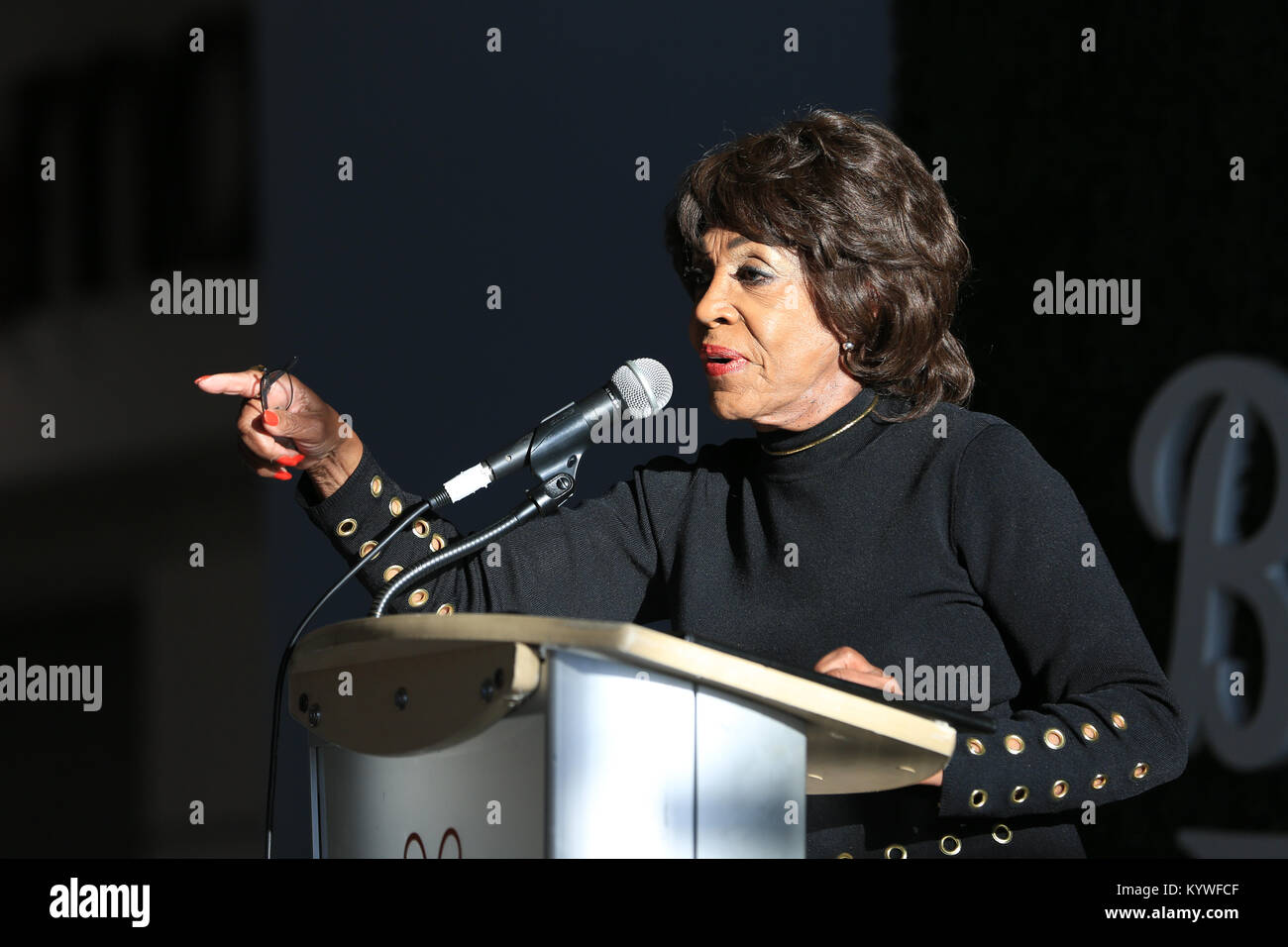 Los Angeles, California, USA. 15th January, 2018. Congresswoman Maxine ...