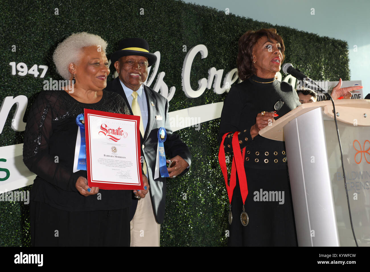 Los Angeles, California, USA. 15th January, 2018. Singer Barbara ...