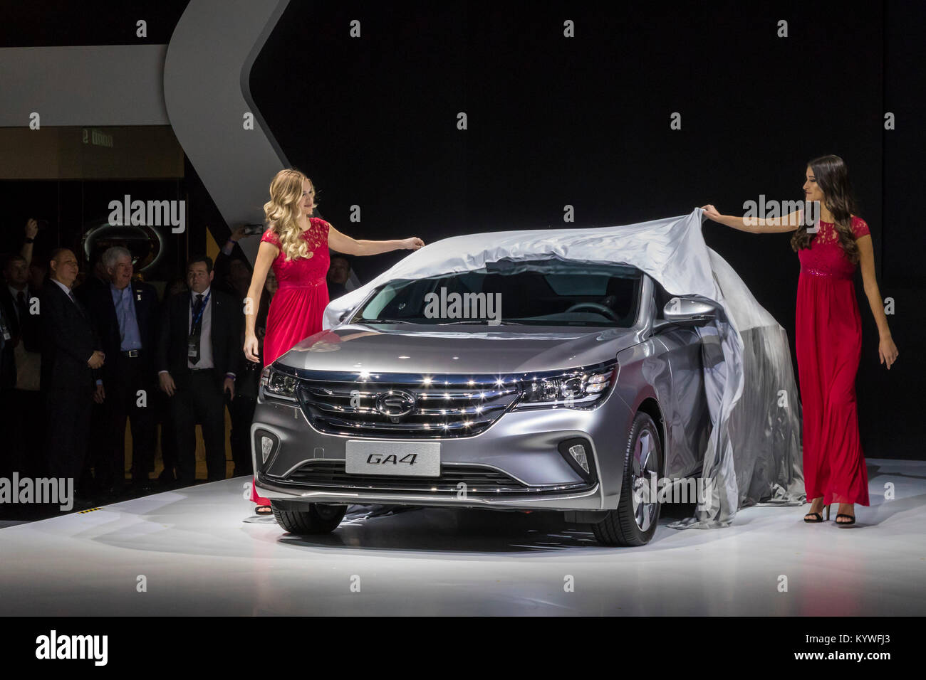 Detroit, Michigan, USA. 15th Jan, 2018. The Chinese automaker GAC Motor ...