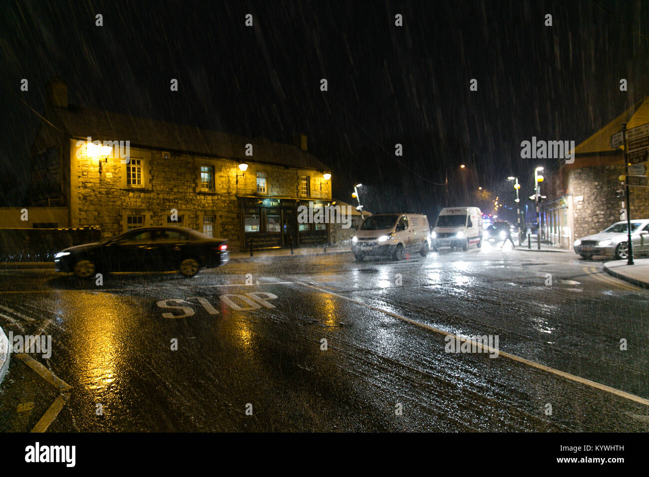Celbridge, Kildare, Ireland. 16th Jan, 2018. Ireland Weather - Cars ...