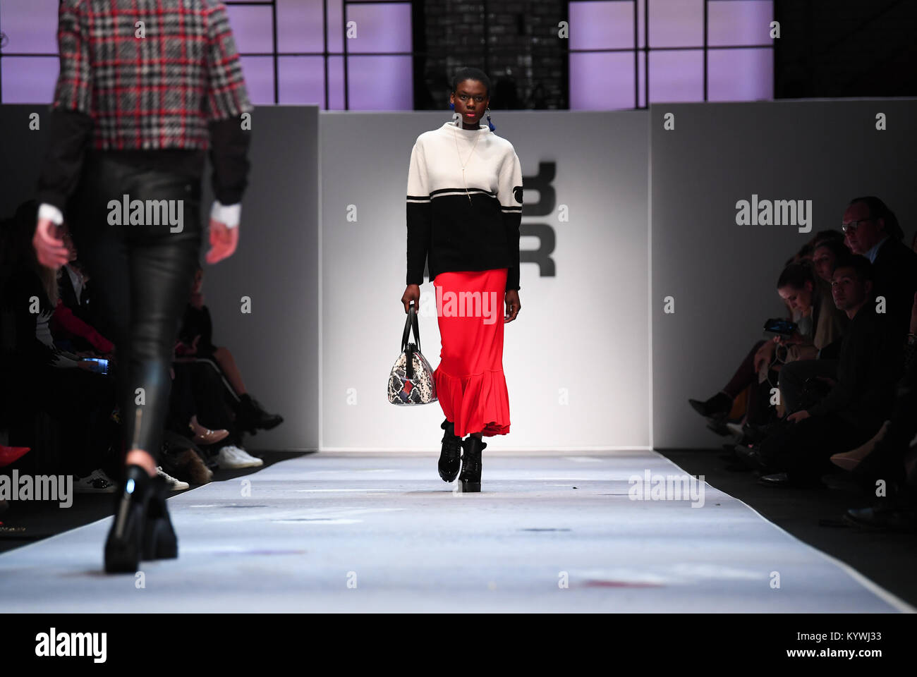 Berlin, Germany. 16th Jan, 2018. Models presenting creations by the ...