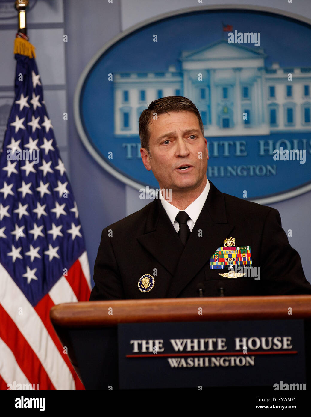 Washington, USA. 16th Jan, 2018. White House physician, Navy doctor ...