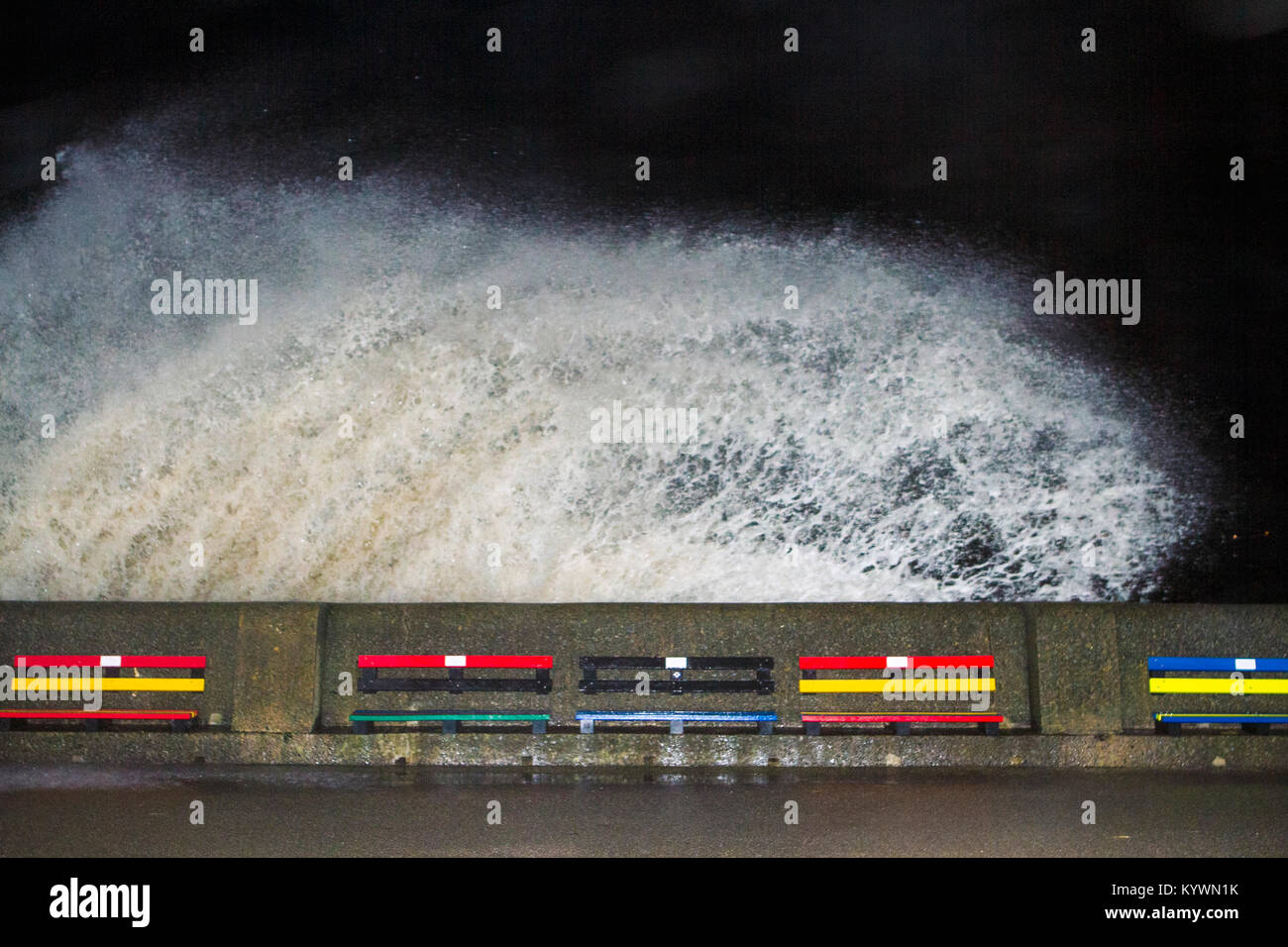 New Brighton, Cheshire. 17th Jan, 2018. Storm Force Gales, New Brighton ...