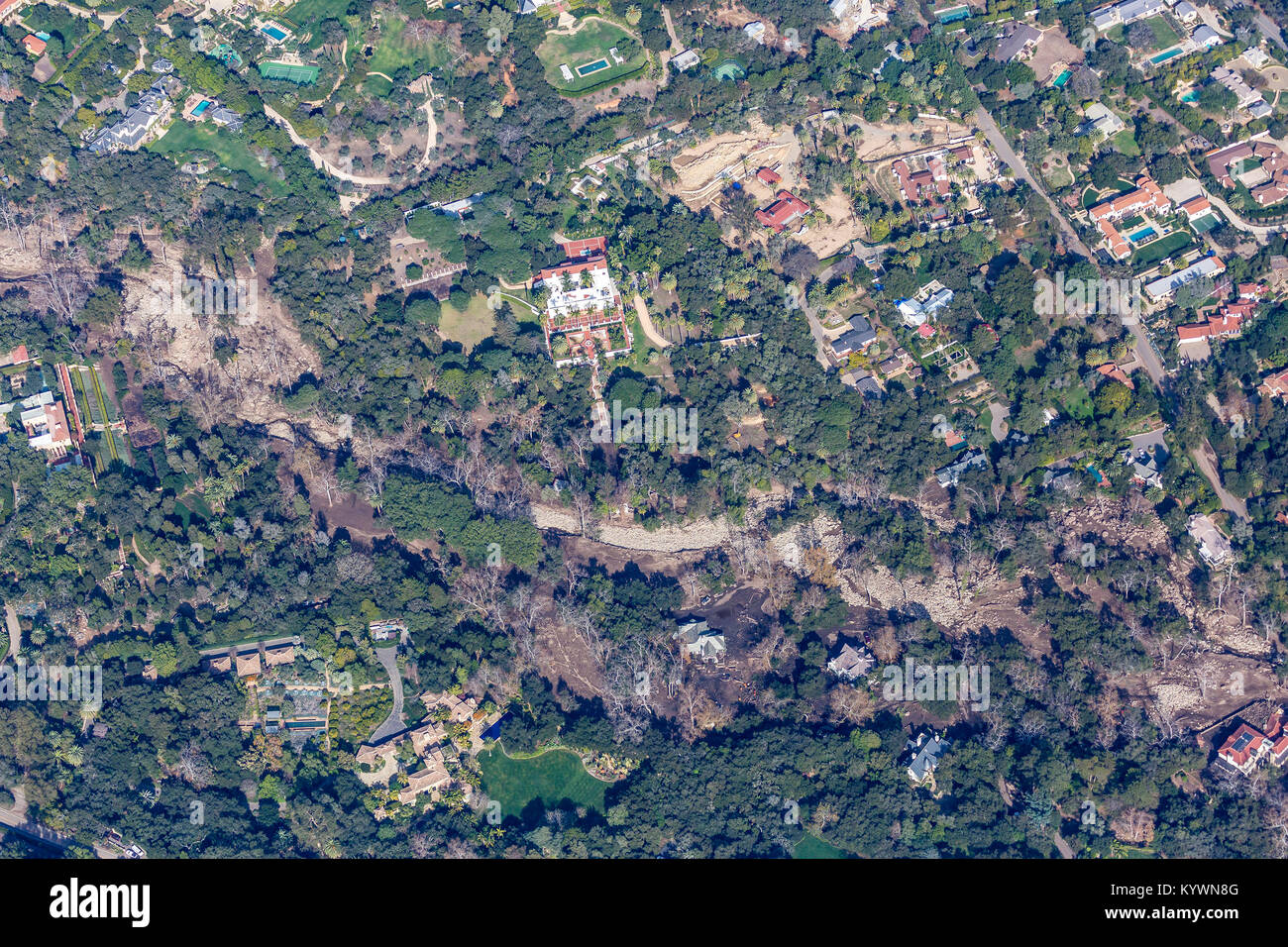 Montecito california aerial view hi-res stock photography and images ...