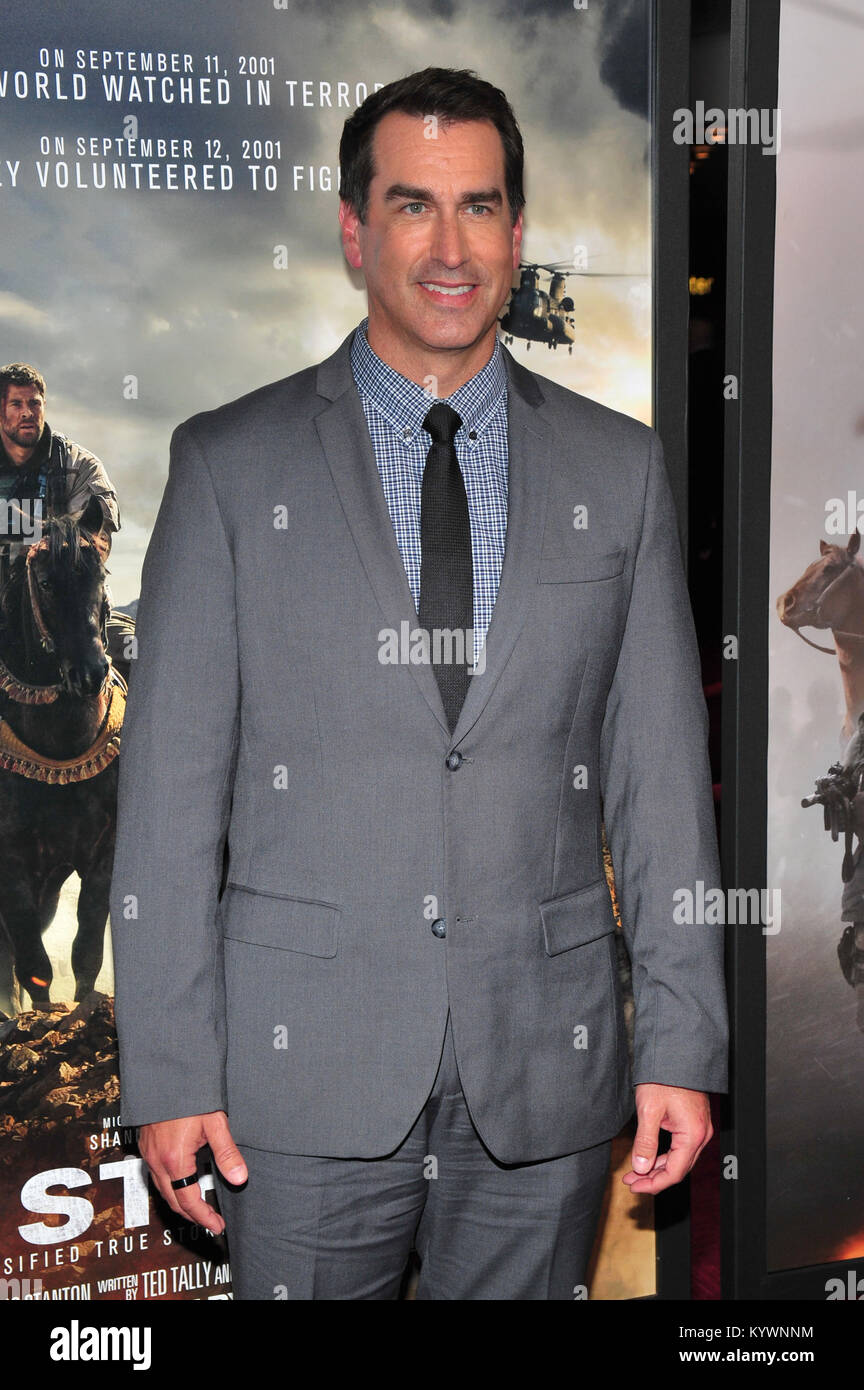 New York, NY, USA. 16th Jan, 2018. Rob Riggle at the world premiere of ...