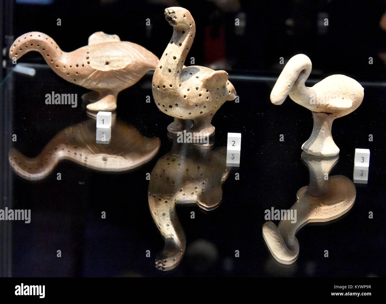 Rattles in the shape of animals from the Bronze Age (1300 -700 B.C ...