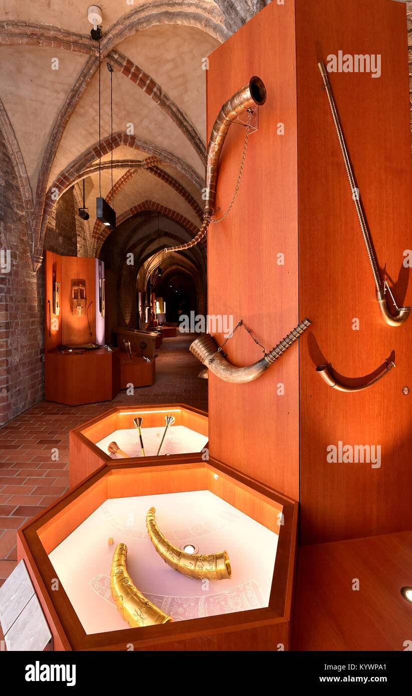 Various musical instruments are displayed at the "Archaeomusica ...