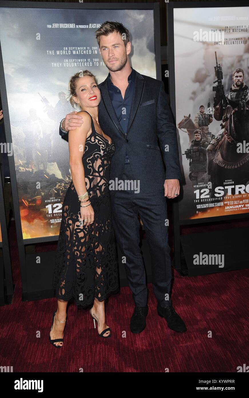 New York, NY, USA. 16th Jan, 2018. Elsa Pataky, Chris Hemsworth at ...