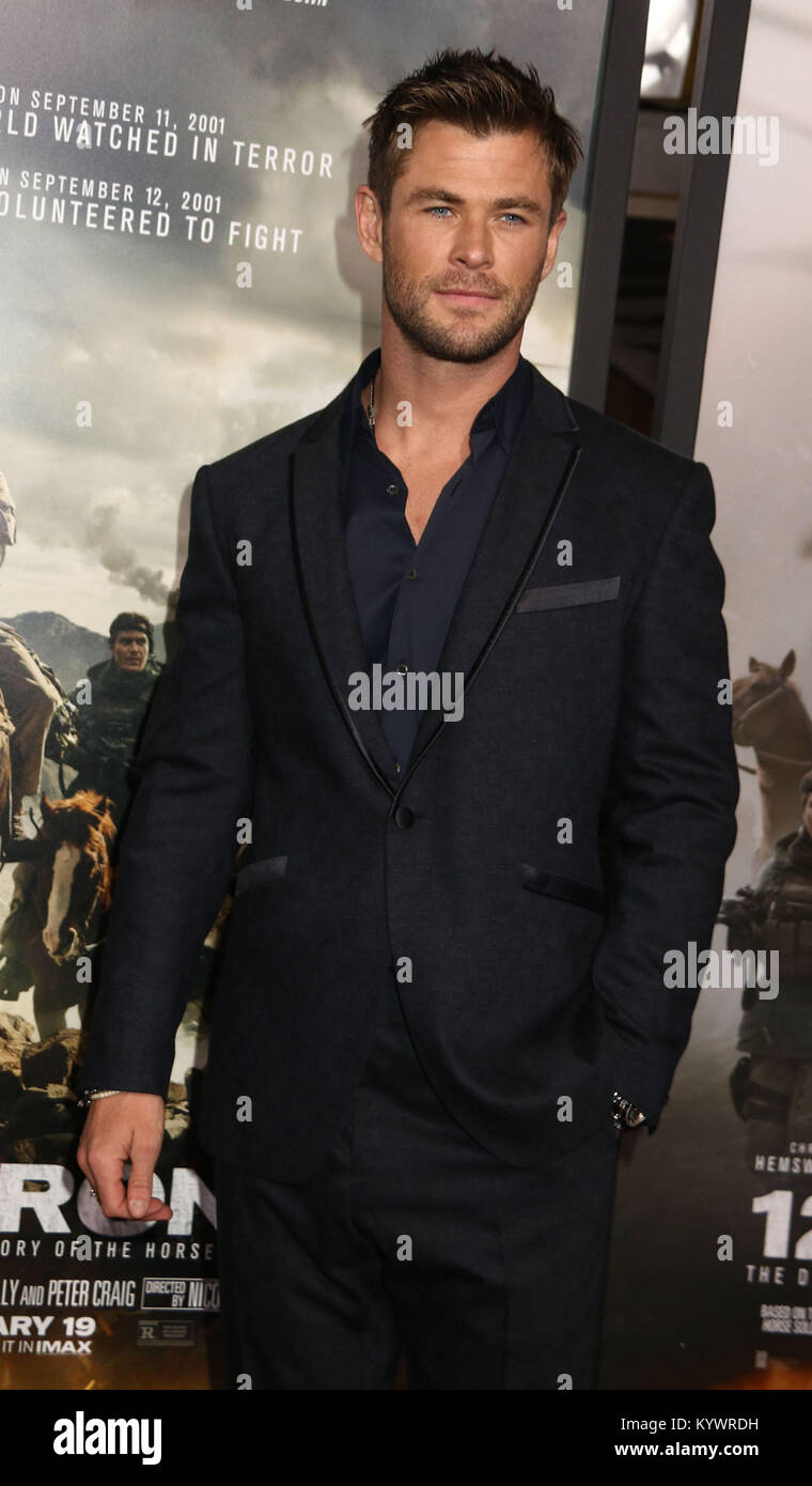 New York City, New York, USA. 16th Jan, 2018. Actor CHRIS HEMSWORTH ...