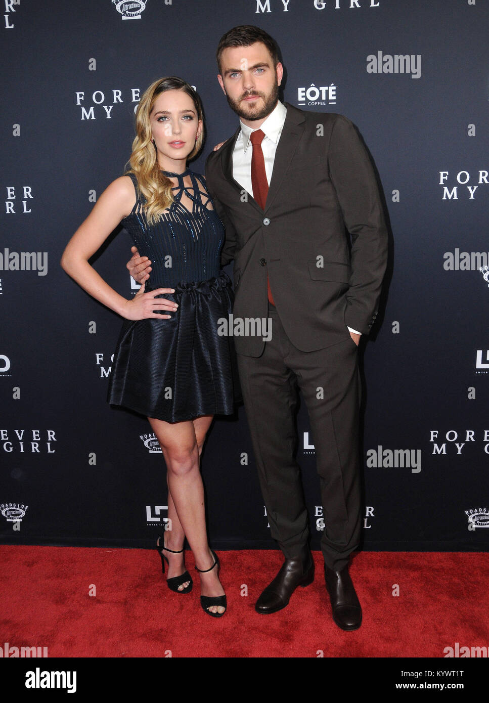 West Hollywood, California, USA. 16th Jan, 2018. JESSICA ROTHE and ALEX ...