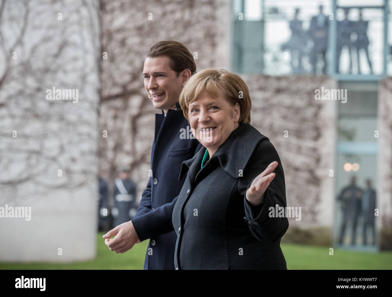 Berlin, Germany. 17th Jan, 2018. German Chancellor Angela Merkel (CDU ...