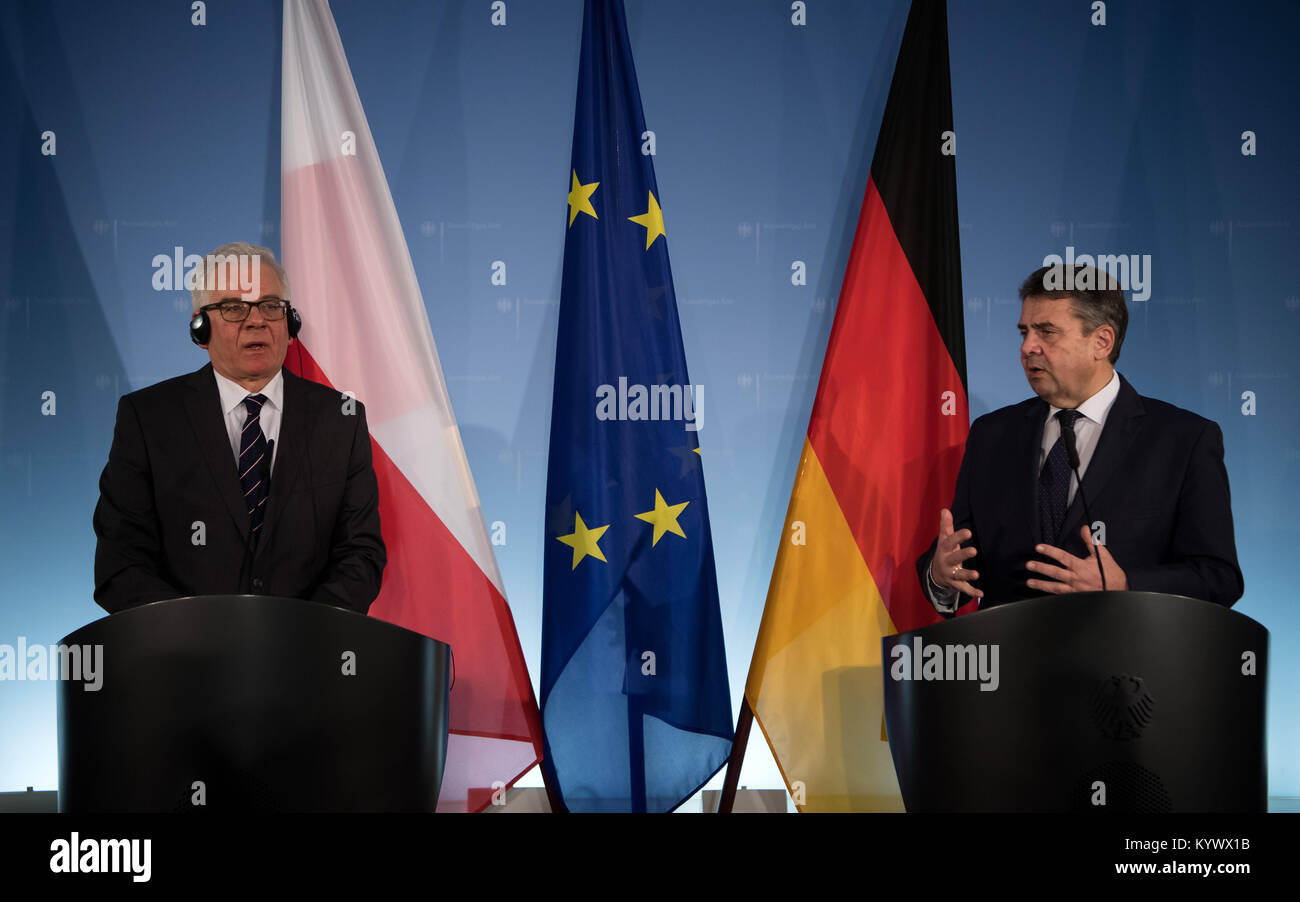 Berlin, Germany. 17th Jan, 2018. German Foreign Minister Sigmar Gabriel ...