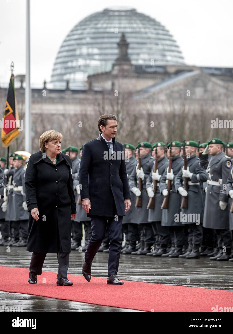 Berlin, Germany. 17th Jan, 2018. German Chancellor Angela Merkel (CDU ...