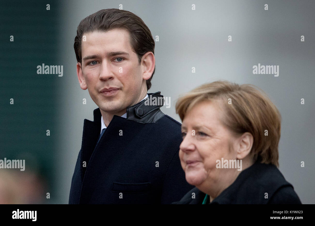Berlin, Germany. 17th Jan, 2018. German Chancellor Angela Merkel (CDU ...