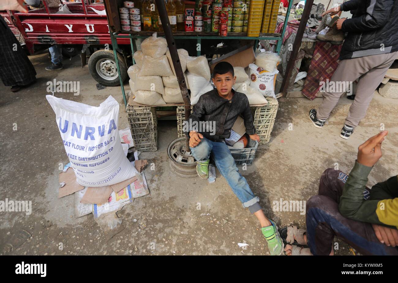 Al-Nusirat, Gaza Strip, Palestinian Territory January 17, 2018A ...