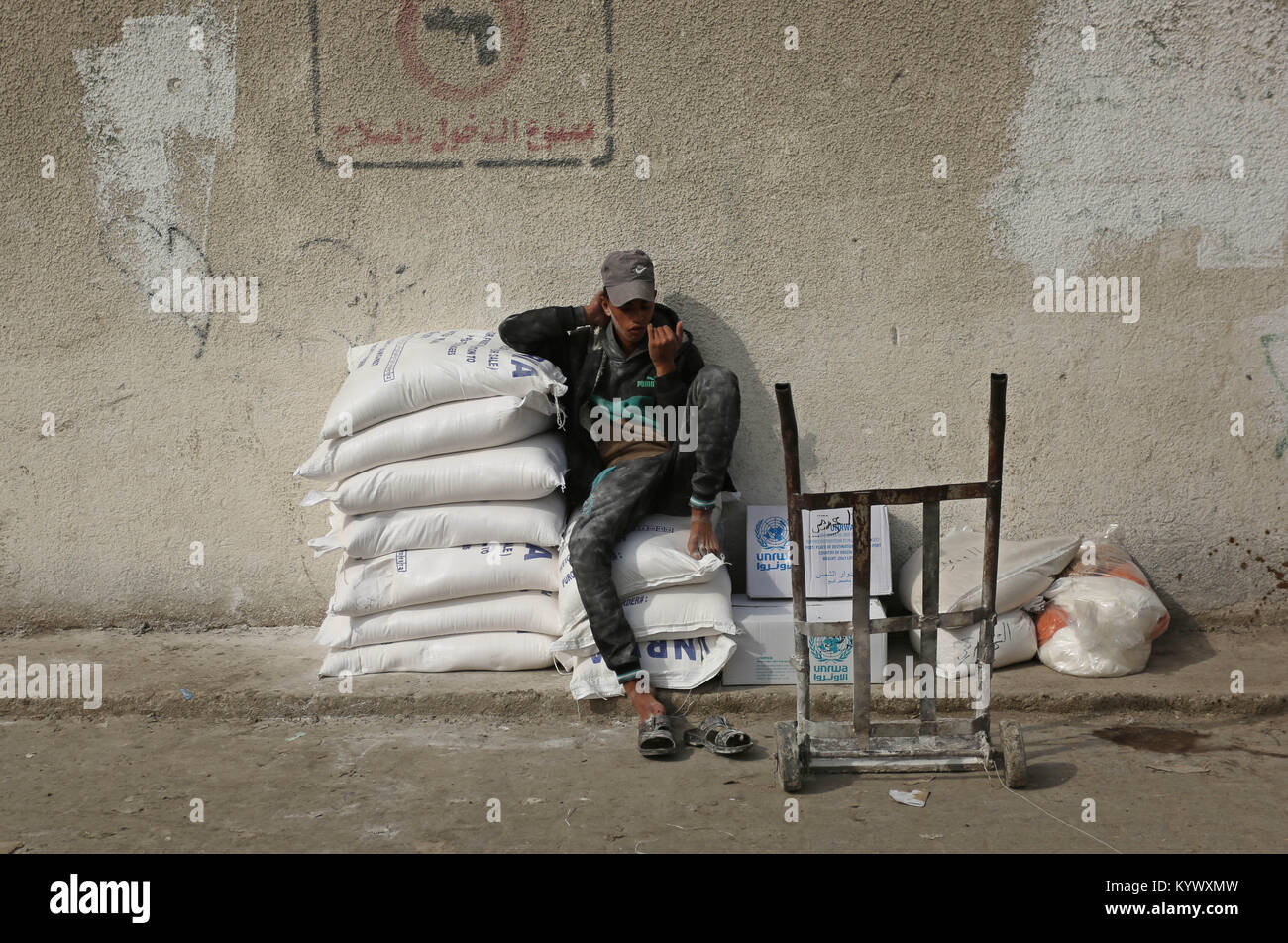 Al-Nusirat, Gaza Strip, Palestinian Territory January 17, 2018A ...