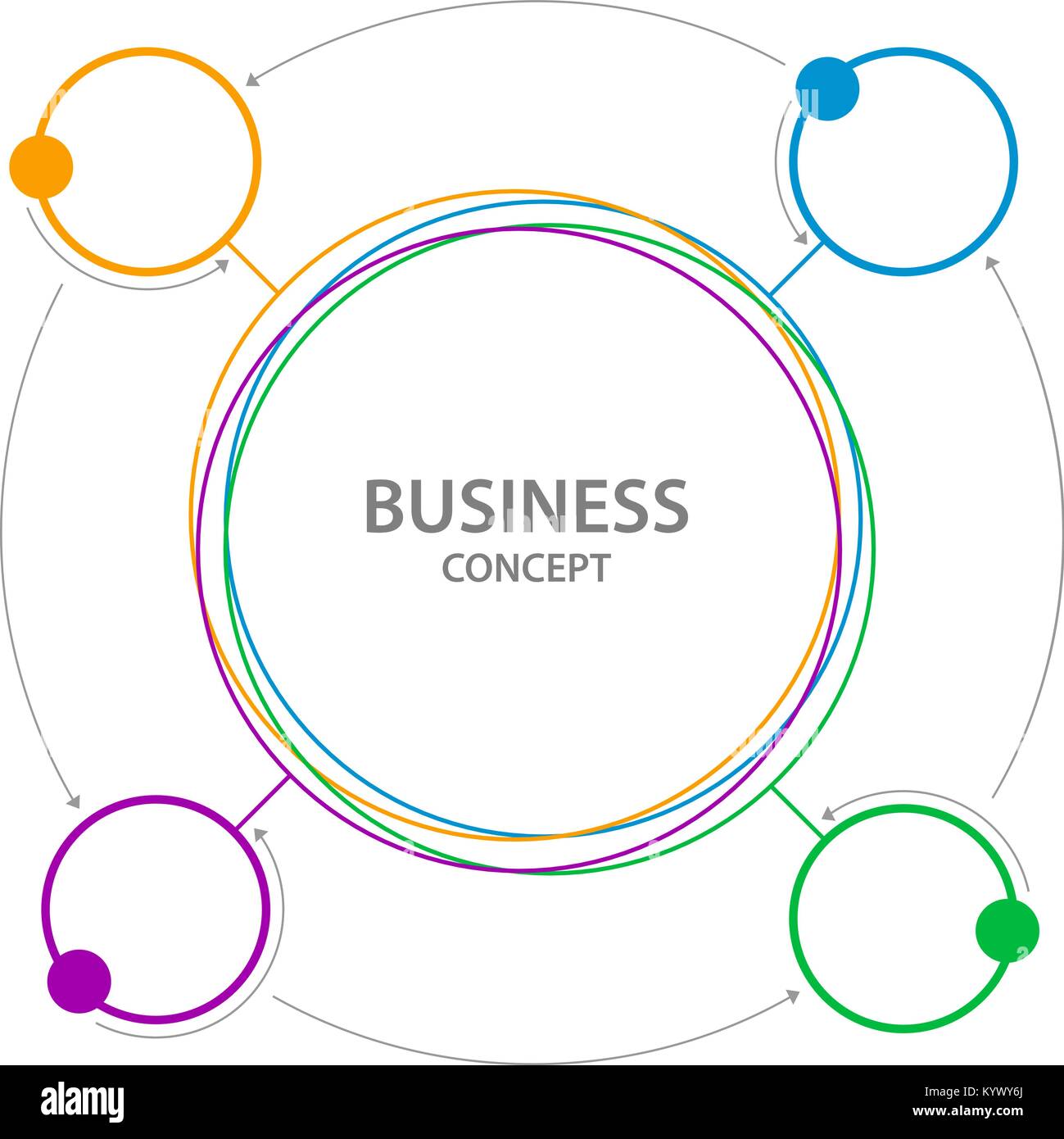 Abstract Business circle infographics Stock Vector Image & Art - Alamy