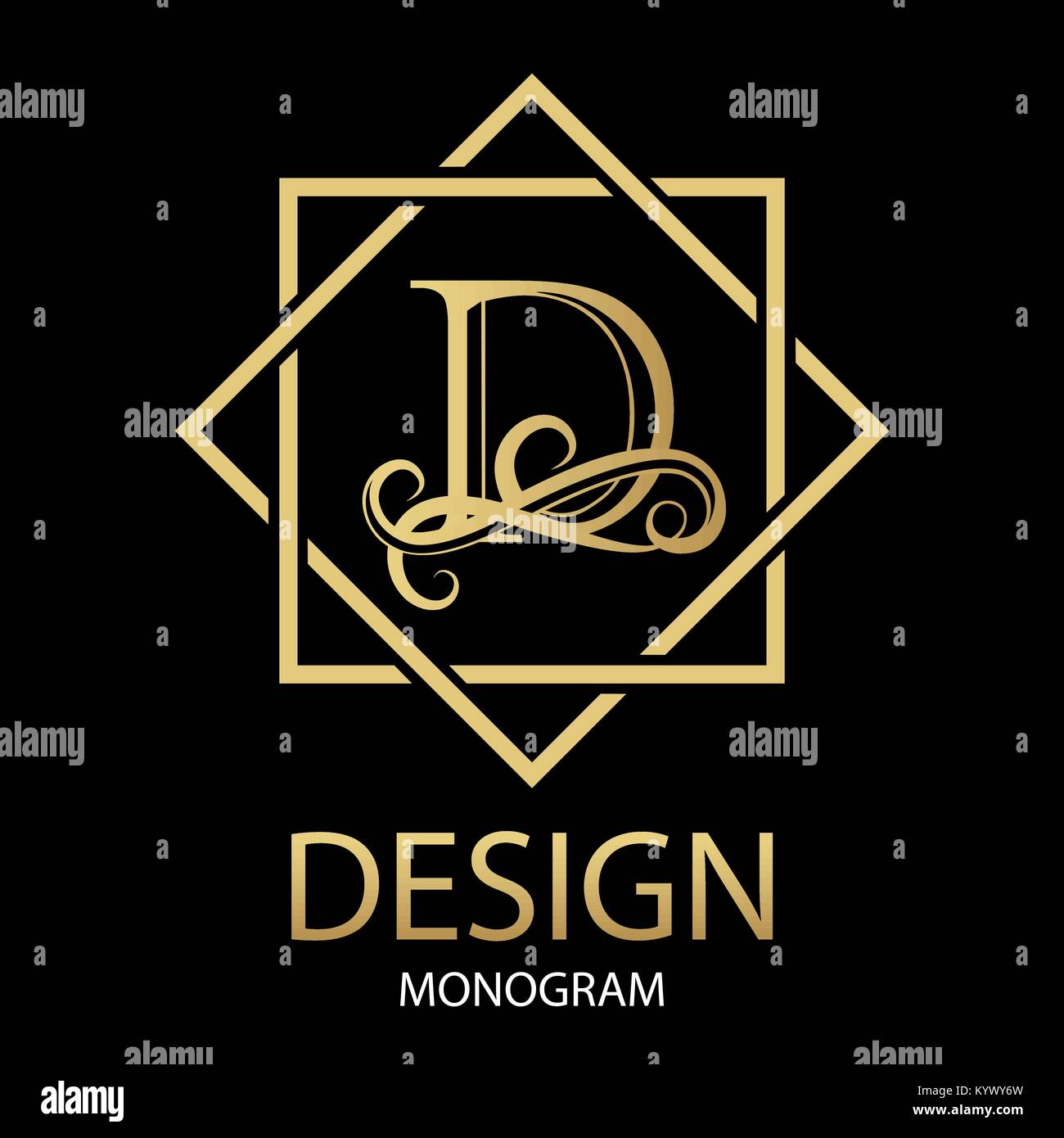 Design modern logo letter monogram for Business Stock Vector Image ...