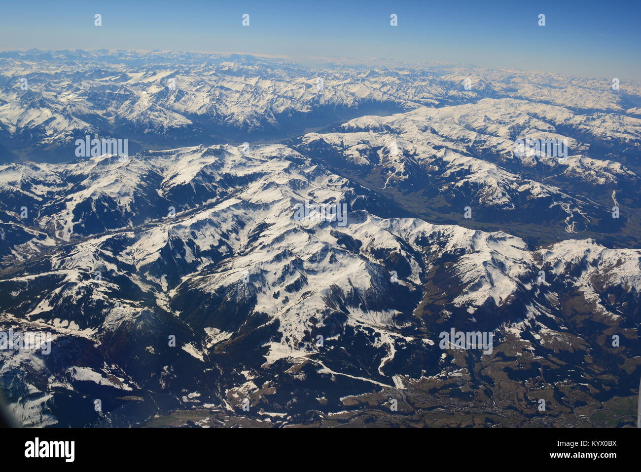 mountains from plane Stock Photo - Alamy
