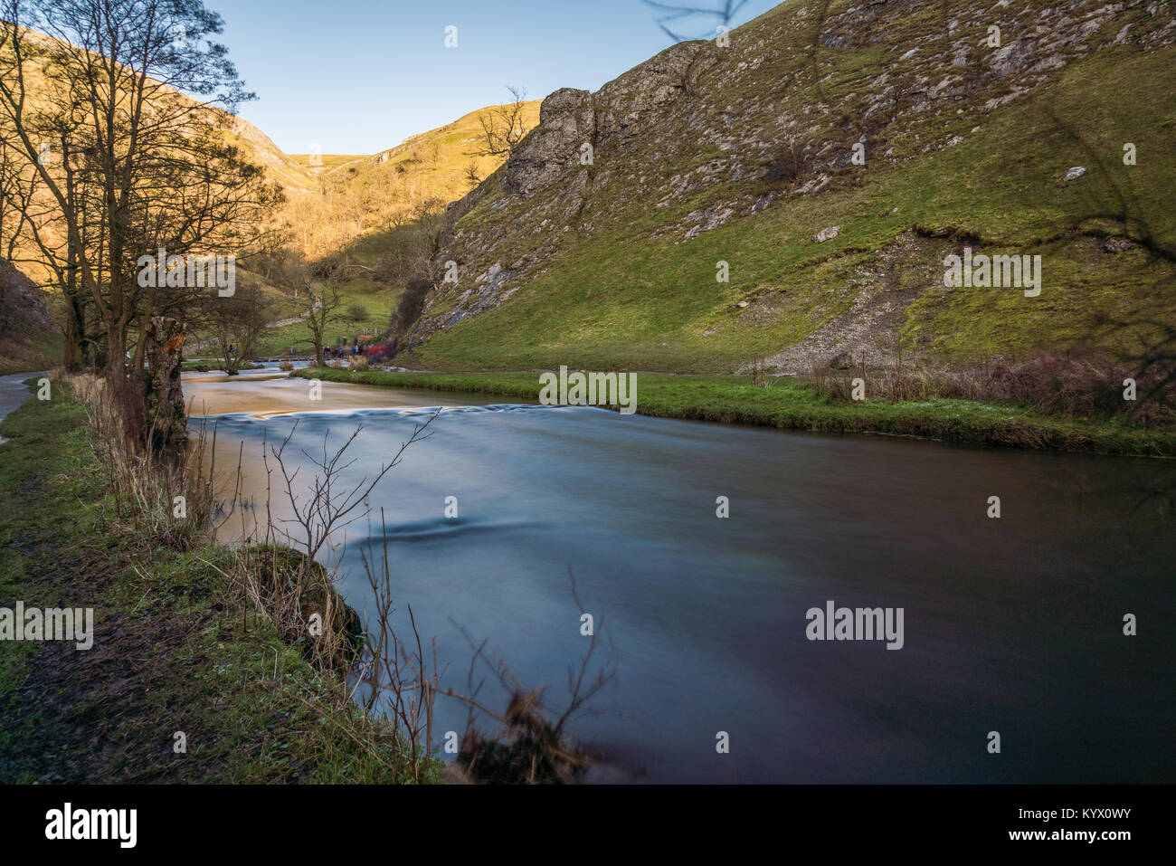 River Dove in Dovedale, Derbyshire, UK Stock Photo - Alamy