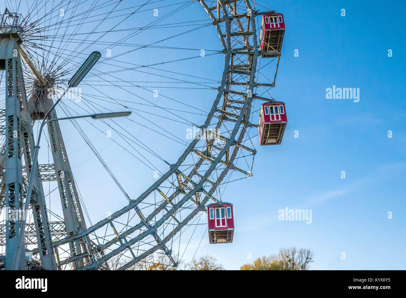 The Weiner Riesenrad was built in 1897 and is situated at the entrance ...