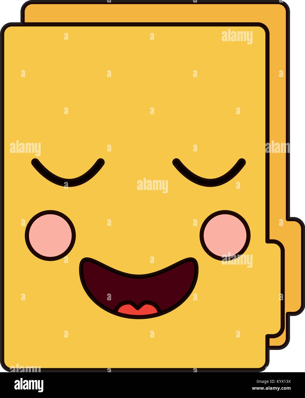 file folder kawaii icon image Stock Vector Image & Art - Alamy