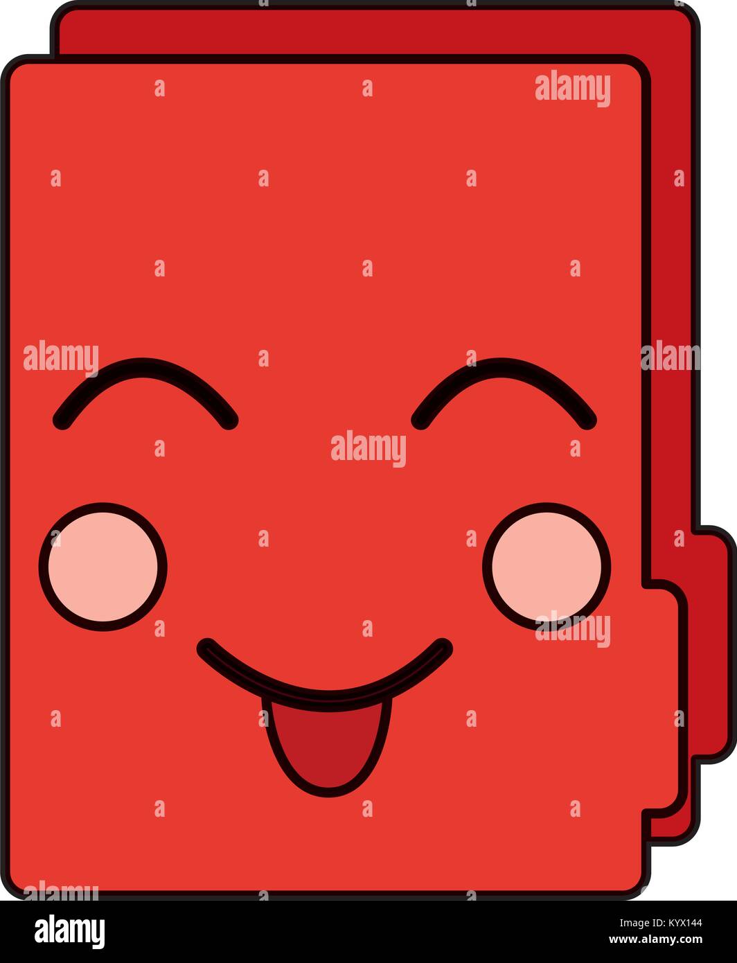 file folder kawaii icon image Stock Vector Image & Art - Alamy