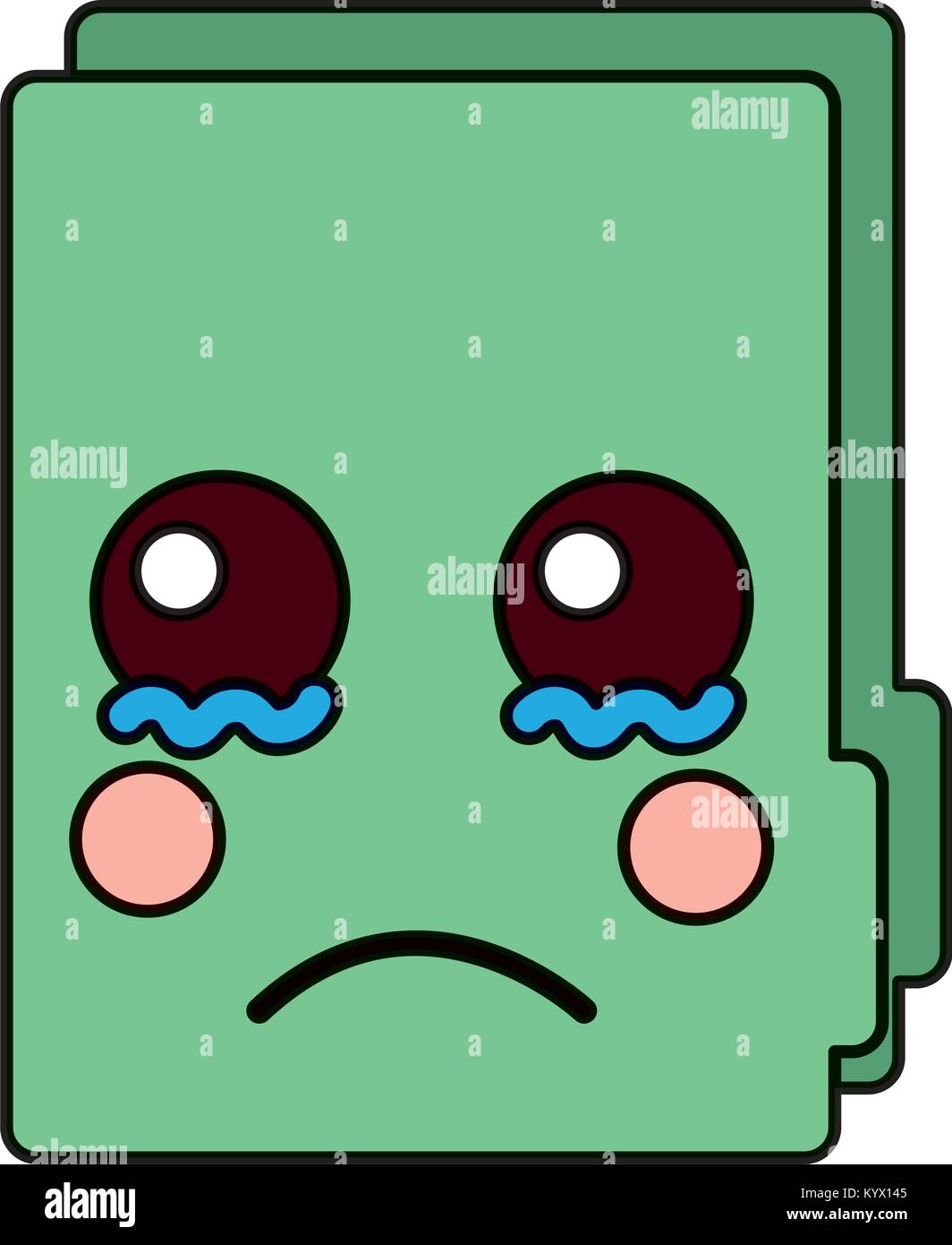 file folder kawaii icon image Stock Vector Image & Art - Alamy