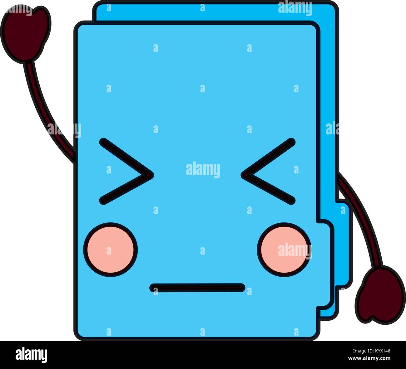 file folder kawaii icon image Stock Vector Image & Art - Alamy