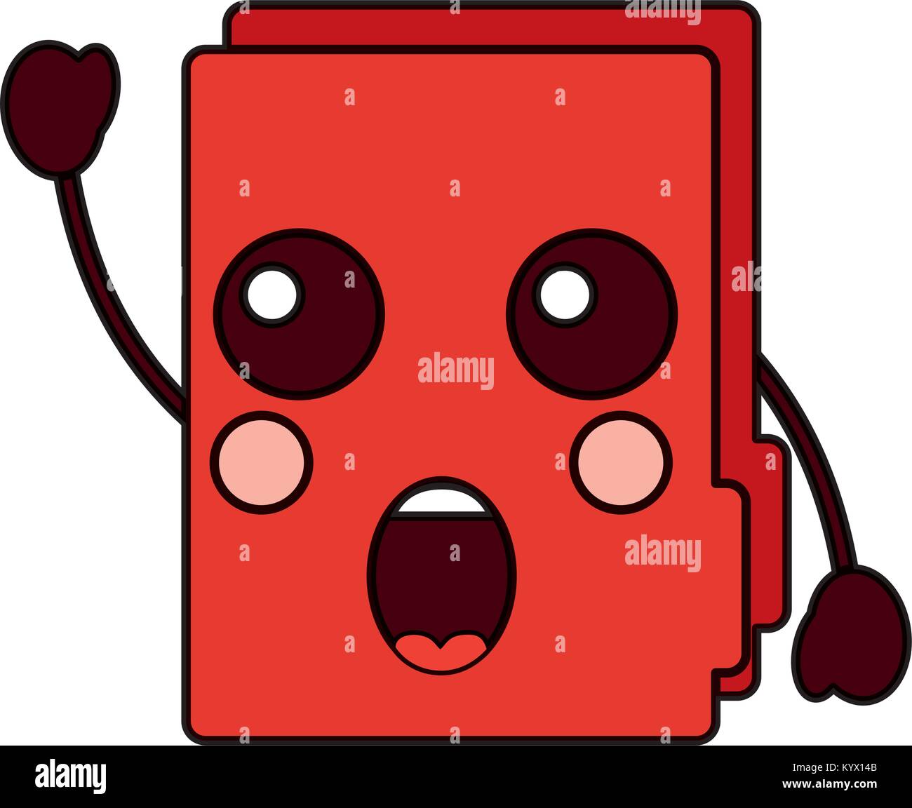 file folder kawaii icon image Stock Vector Image & Art - Alamy