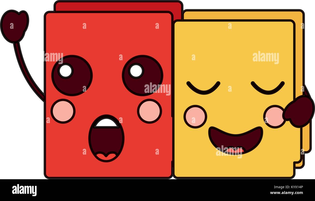 file folder kawaii icon image Stock Vector Image & Art - Alamy