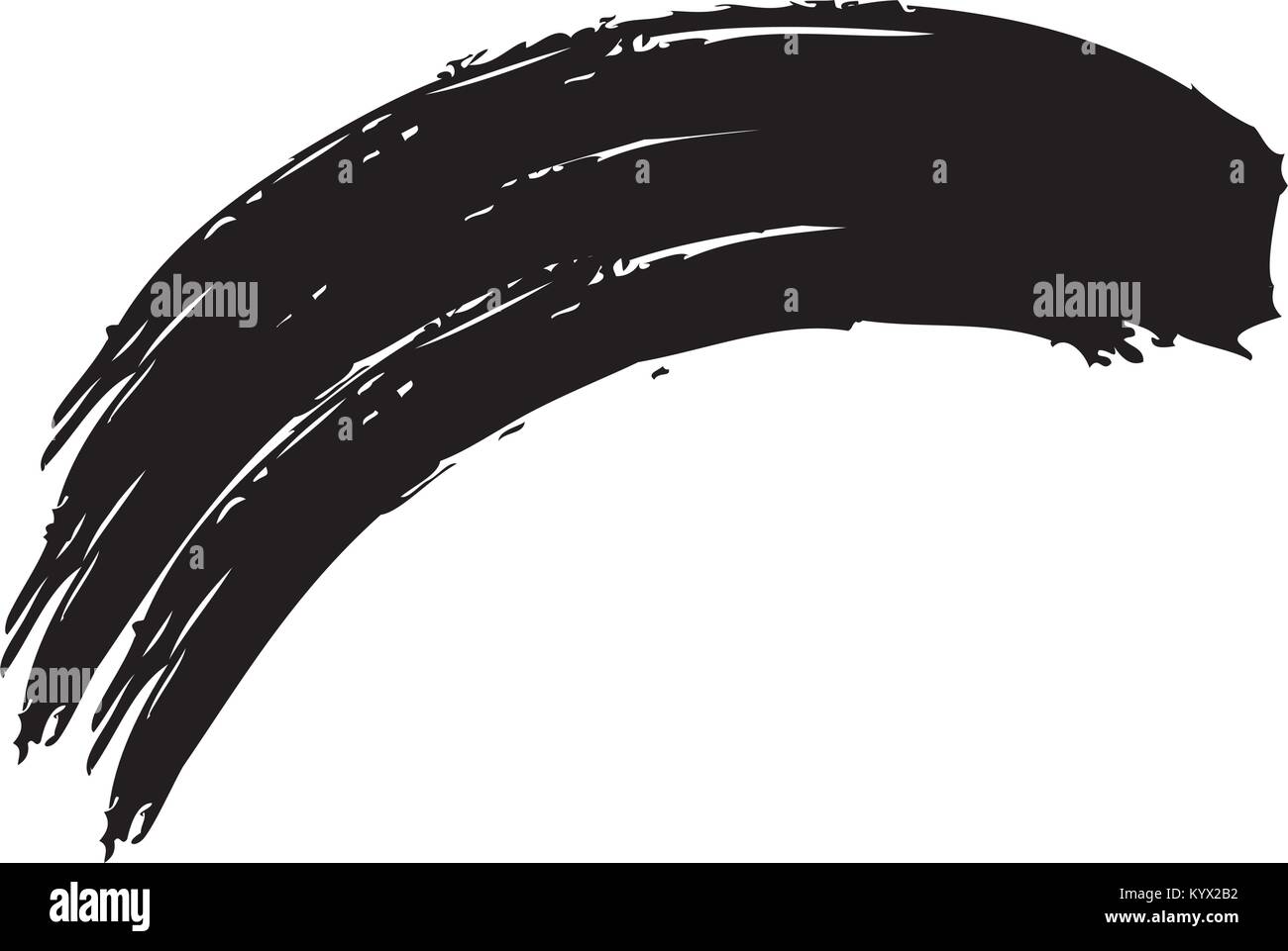 Paintbrush stroke curve vector hi-res stock photography and images - Alamy