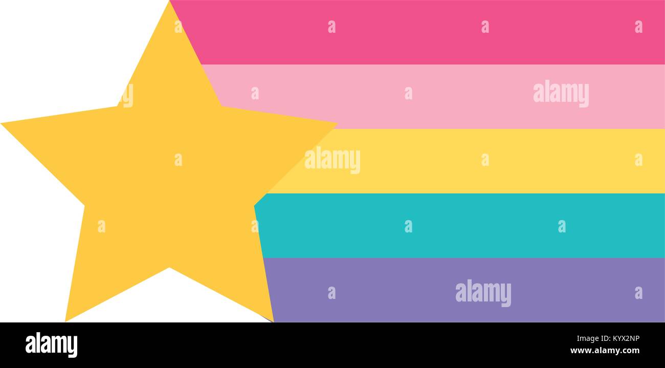 colorful star rainbow colors design creative Stock Vector Image & Art ...